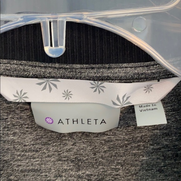 Athleta | Jackets & Coats | Athleta Bombastic Jacket In Black Heather ...
